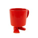 Ceramic Footed Mug © | Red